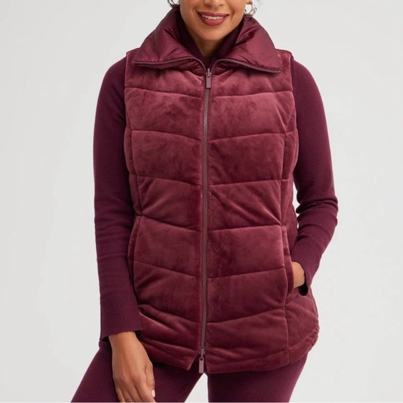 Chico's | Jackets & Coats | Zenergy Velour Reversible Vest | Poshmark